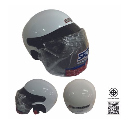 หมวกกันน็อคครึ่งใบ Space Crown CT-800 ขาว - go! WOW